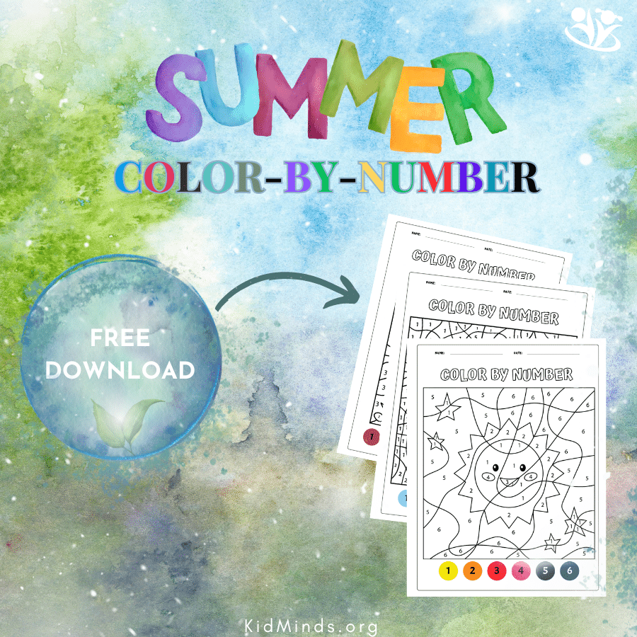 The Best Summer Color-by-Number for Kids (Free) | KidMinds