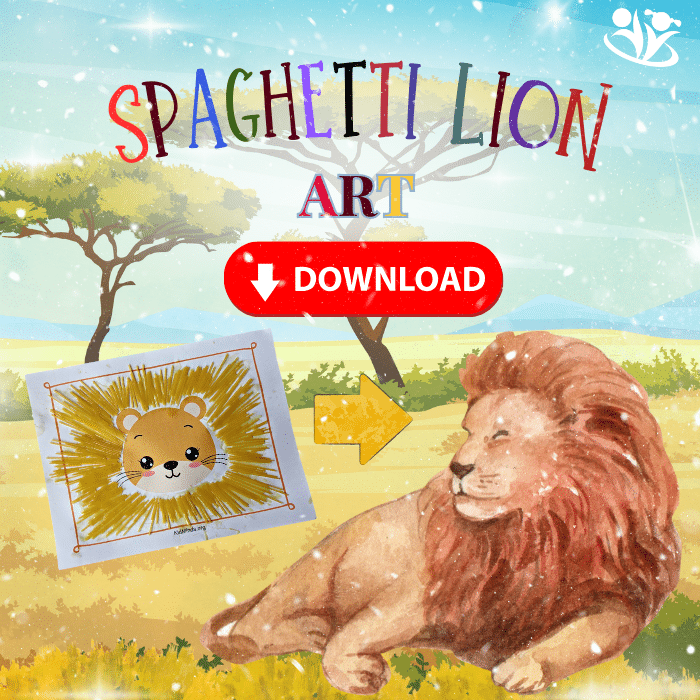 The Best Spaghetti Lion Art for Kids (Free PDF) | KidMinds