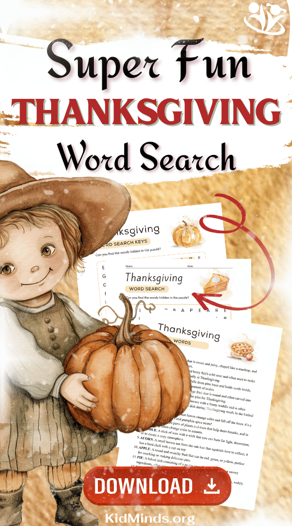 The Best Thanksgiving Word Search (Free PDF) | KidMinds
