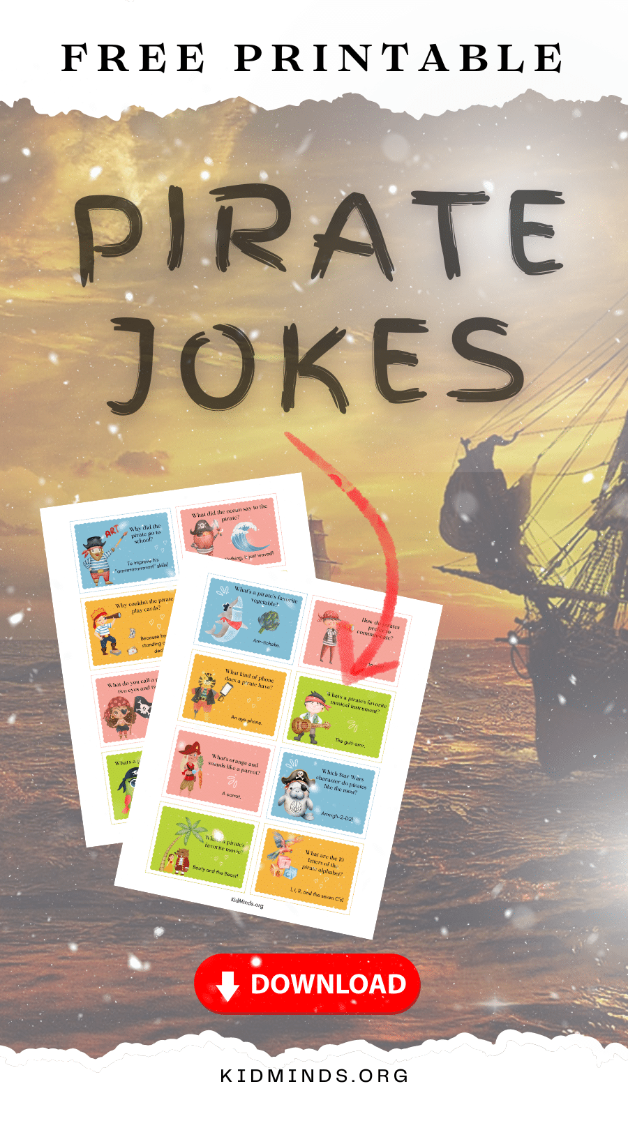 The Best Pirate Jokes for Kids (Free Printable) | KidMinds