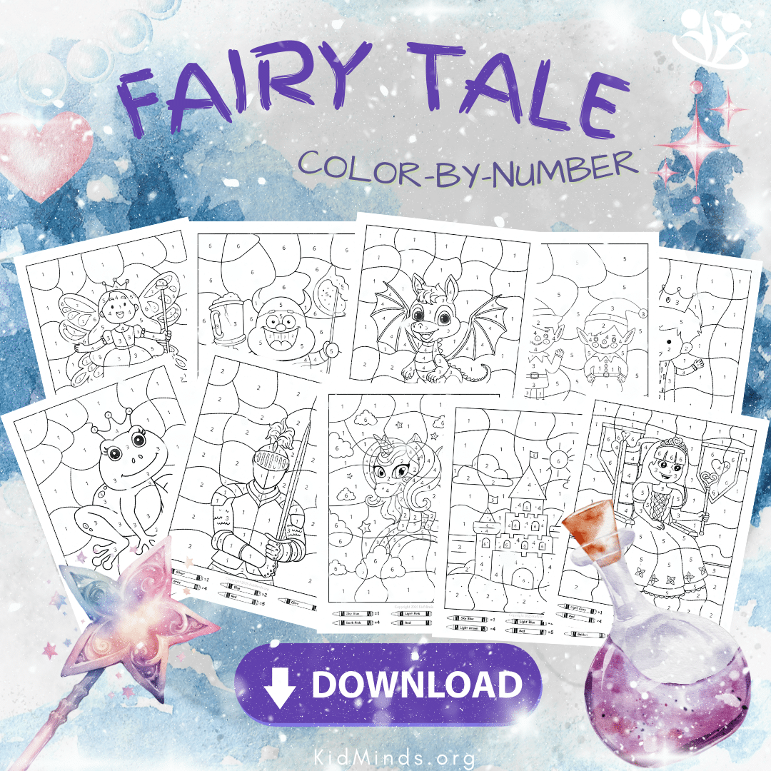 The Best Fairy Tale Color by Number (Free PDF) | KidMinds
