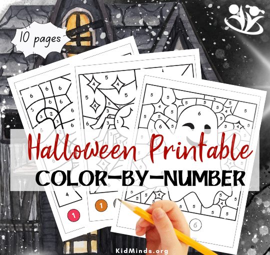 The Best Halloween Color-by-Number (Free Printable) | KidMinds