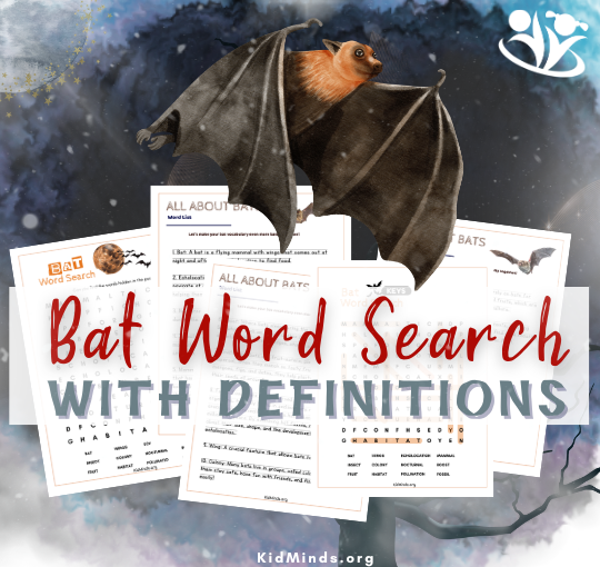 The Best Bat Word Search For Kids (Free PDF) | KidMinds