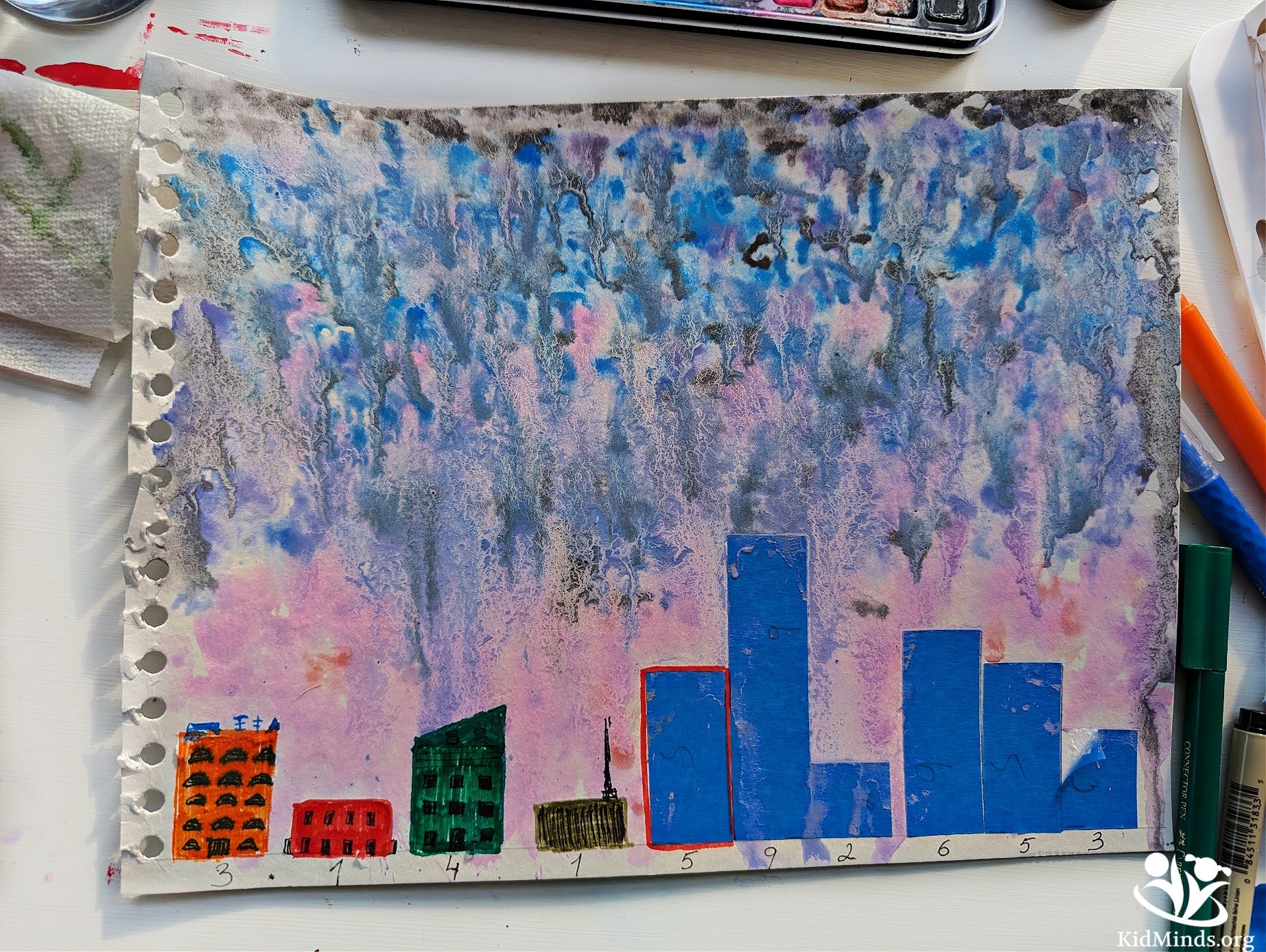 How to Make Pi Digits City Skyline (Free PDF) | KidMinds