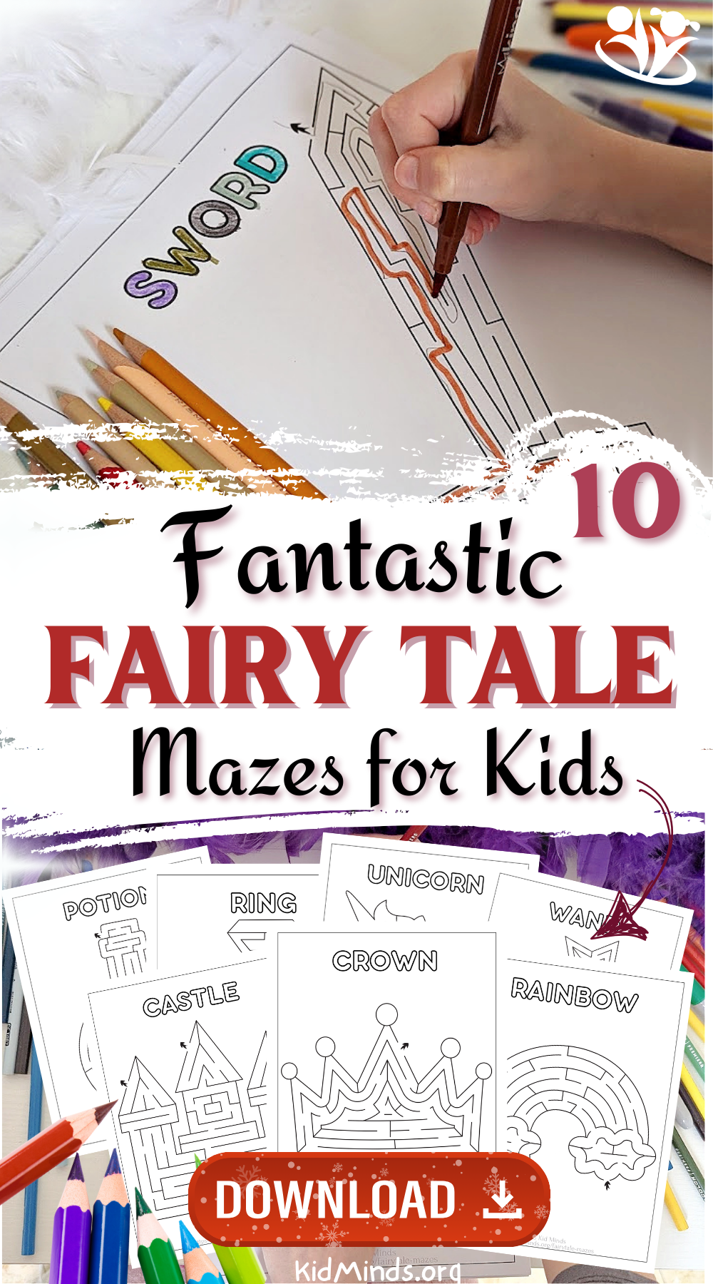 The Best Fairy Tale Mazes For Kids (Free PDF) | KidMinds