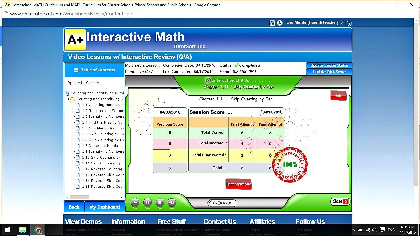 A+ Interactive Math Review | KidMinds