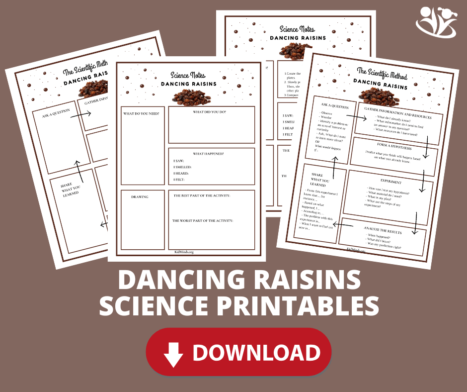 How to Make Raisins Dance (Free Science PDF) | KidMinds