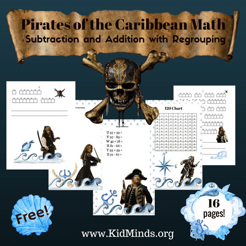 Pirates of the Caribbean Math: 2-digit addition and subtraction with ...