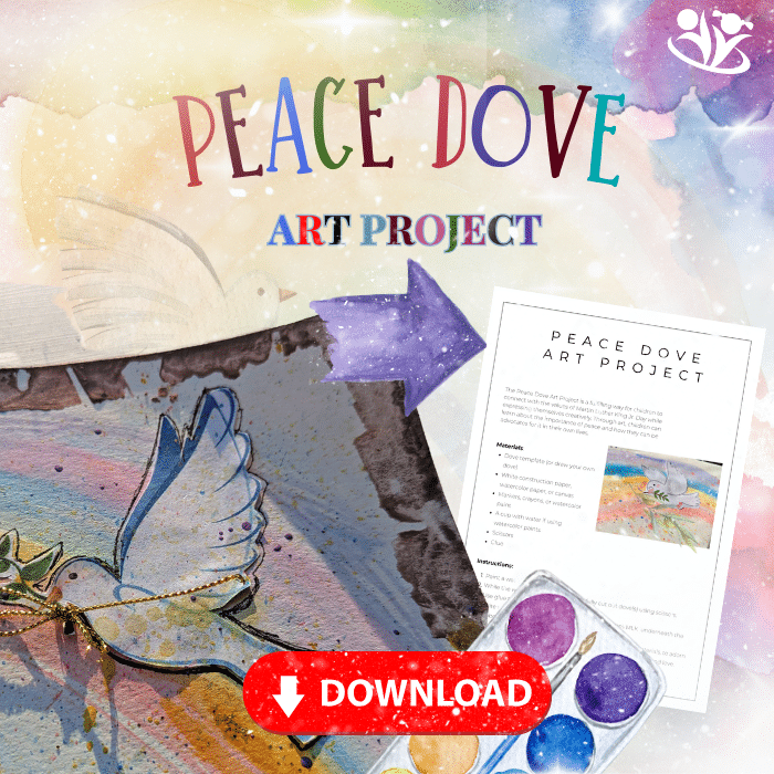 How to Make Peace Dove Art Project (Free PDF) | KidMinds