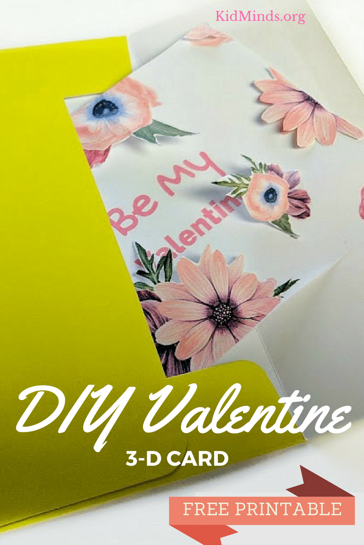 DIY Valentine’s Day 3-D Card (Printable) | KidMinds