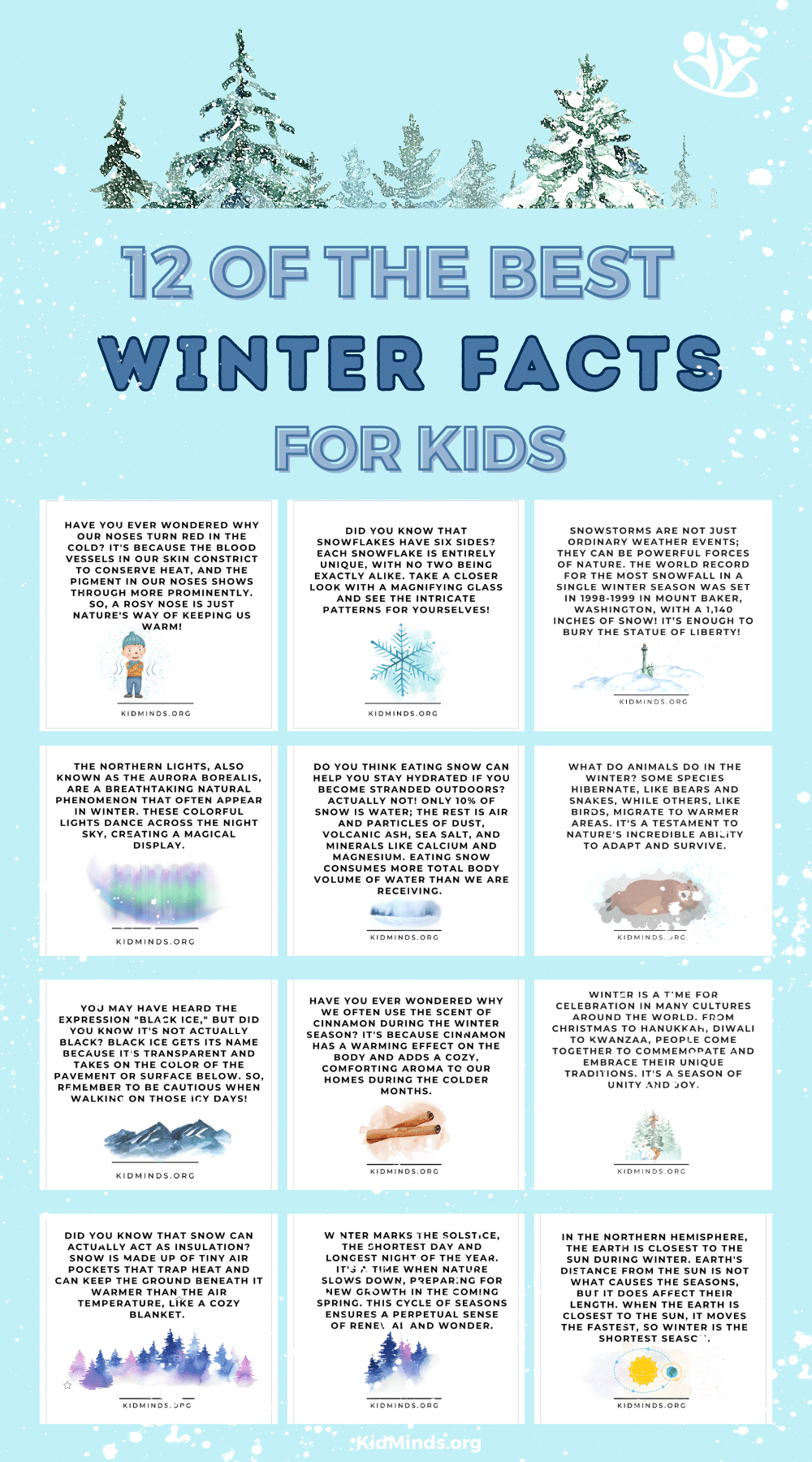 The Best Facts About Winter for Kids (Free Printable) | KidMinds