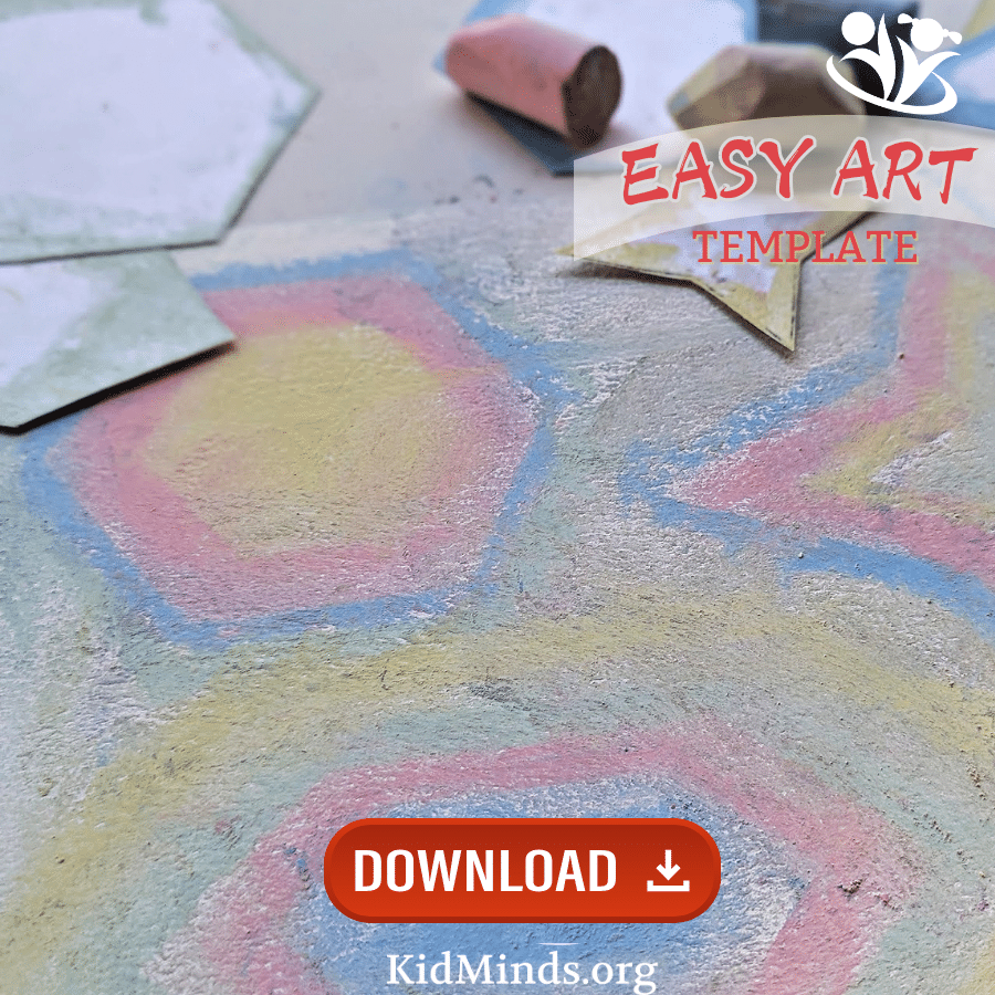 The Best Indoor Chalk Art (with a FREE Template) | KidMinds