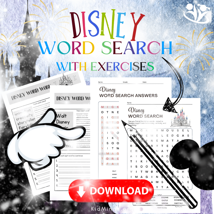 The Best Disney Word Search for Kids (Free PDF) | KidMinds