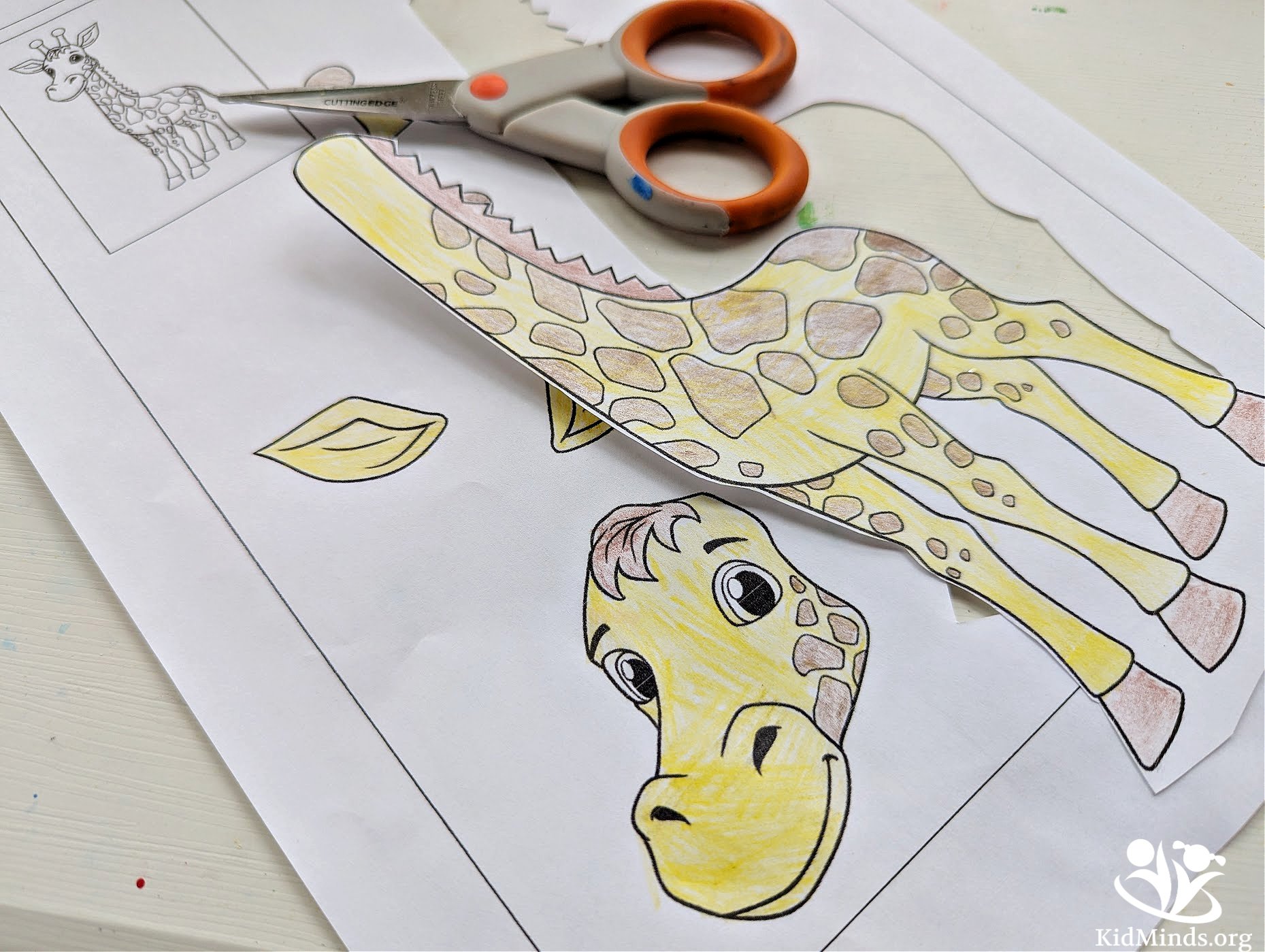 The Best Giraffe Cut-and-Paste Craft – Free PDF | KidMinds
