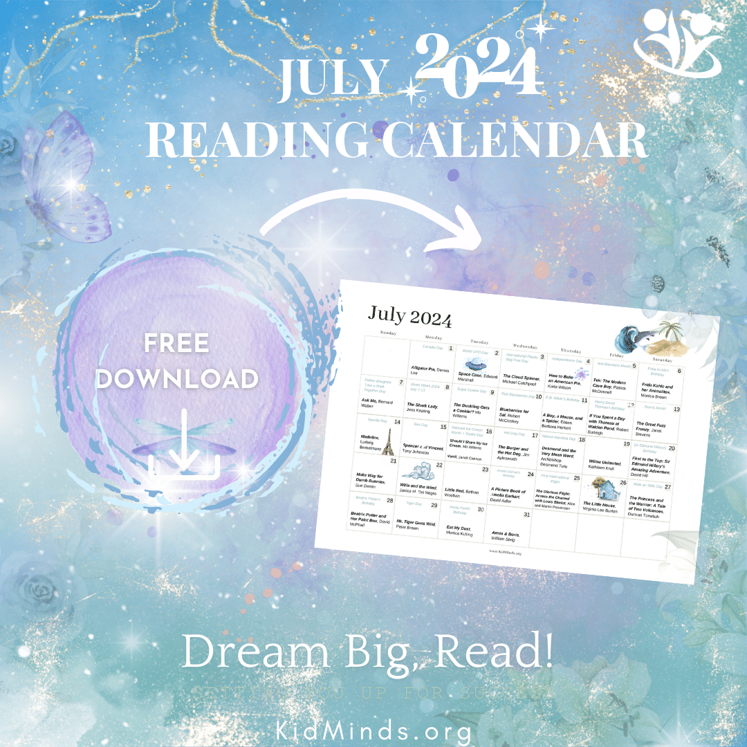 The Best Books to Read in July (Free Calendar) | KidMinds
