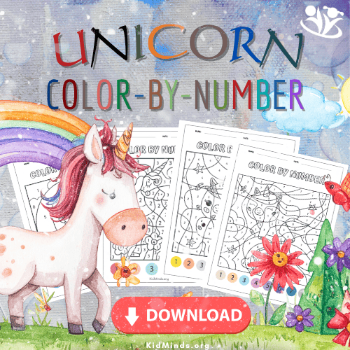 The Best Unicorn Color by Number Pages (FREE) | KidMinds
