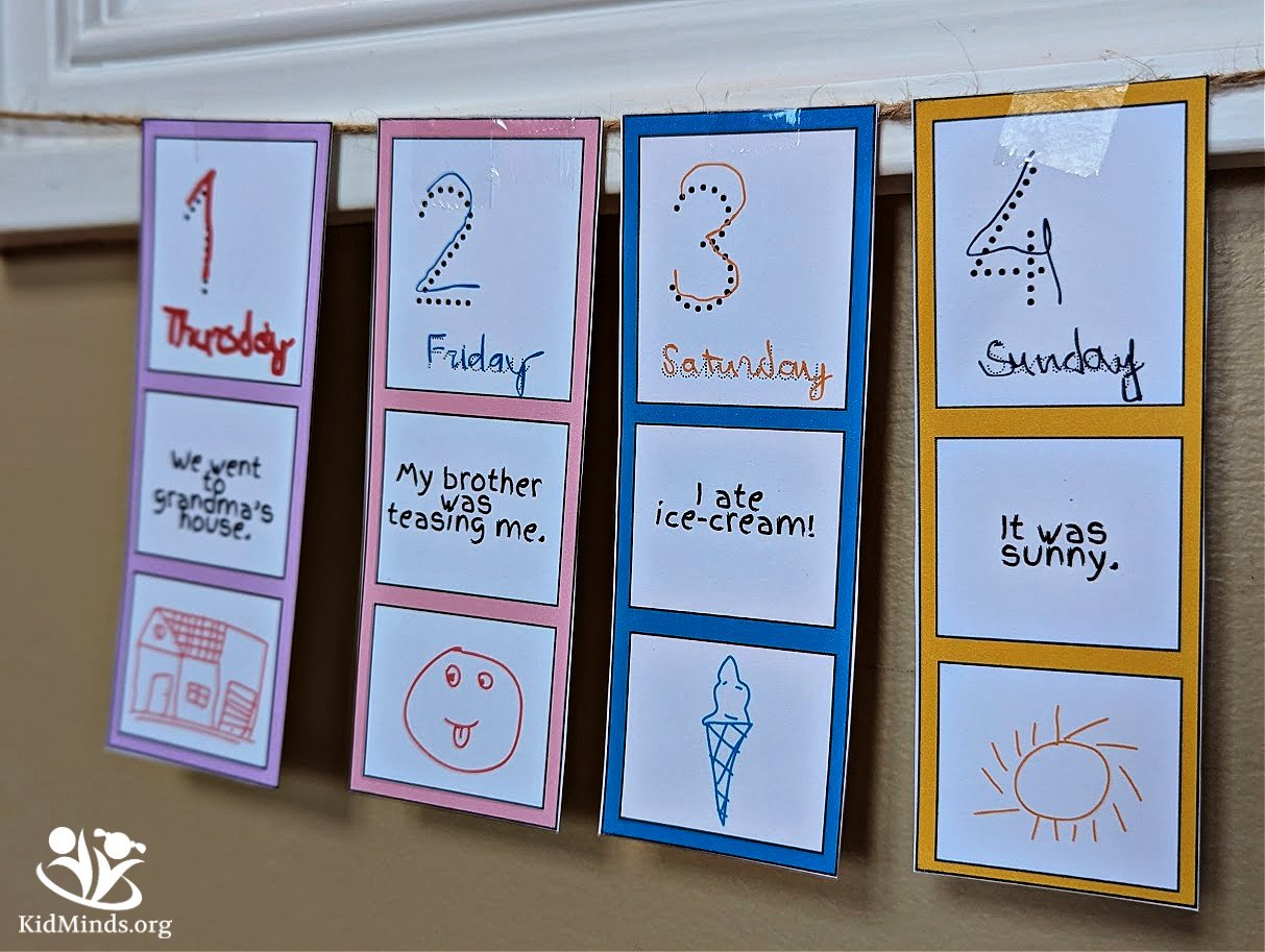 The Best Linear Calendar to Teach Time (Free PDF) | KidMinds