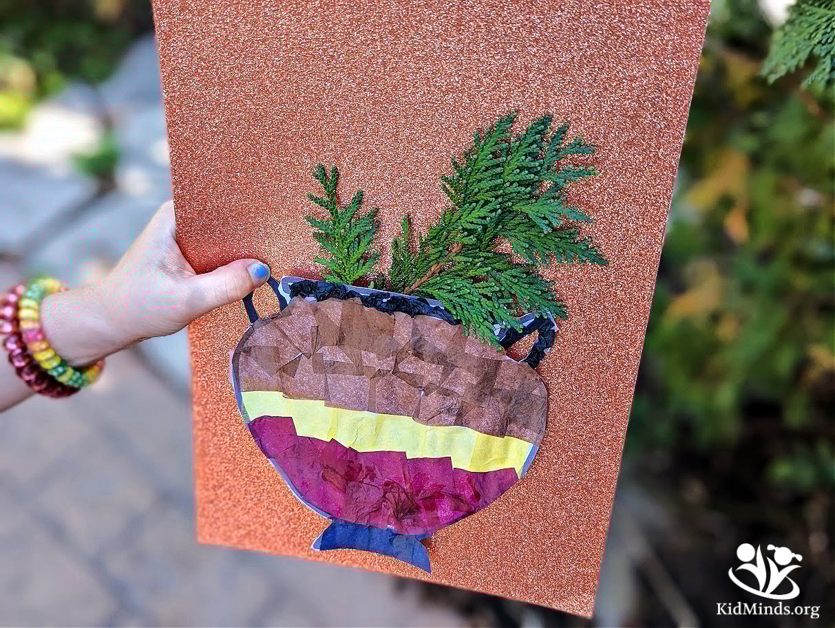 How to Make Tissue Paper Mosaic Ancient Vase | KidMinds