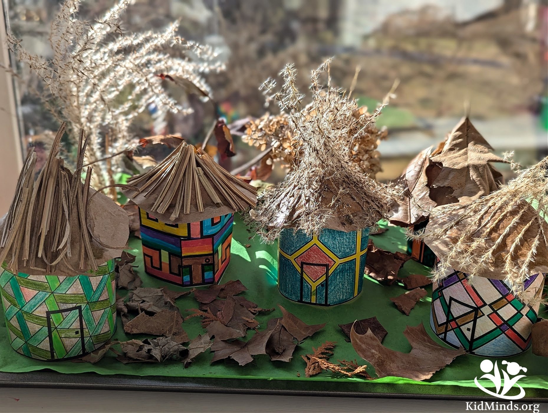 How to Make African Painted Houses (Free PDF) | KidMinds