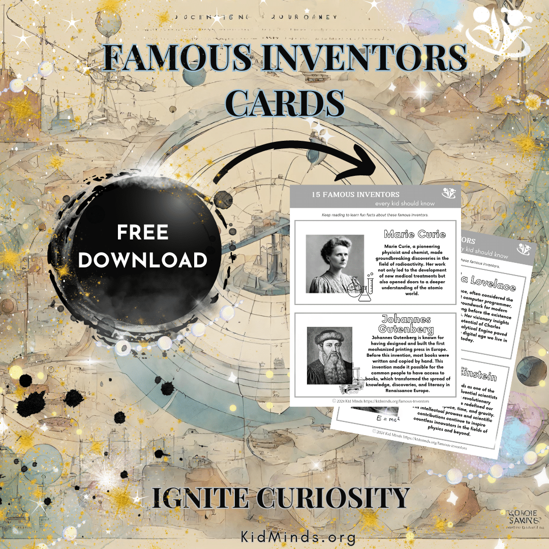 The Best Facts About Famous Inventors (Free Cards) | KidMinds