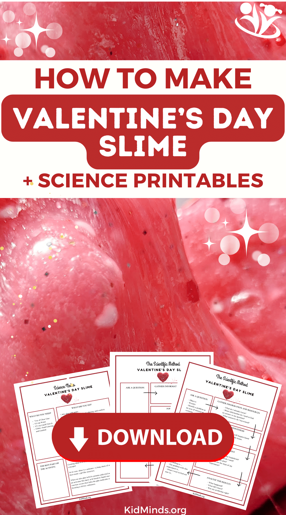 The Best Valentine’s Day Slime for Kids (Free PDF) | KidMinds