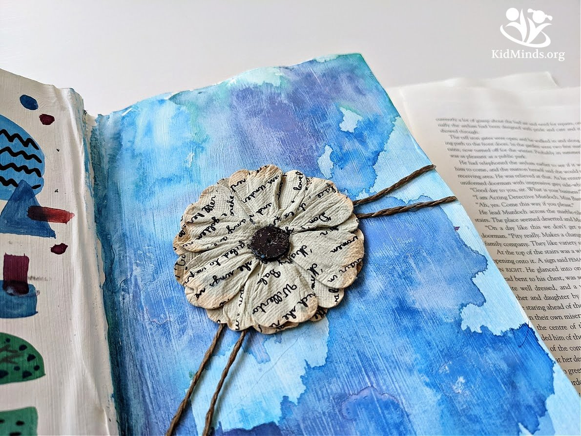 Paper Rose: How to Make Gorgeous Art from an Old Book Page | KidMinds
