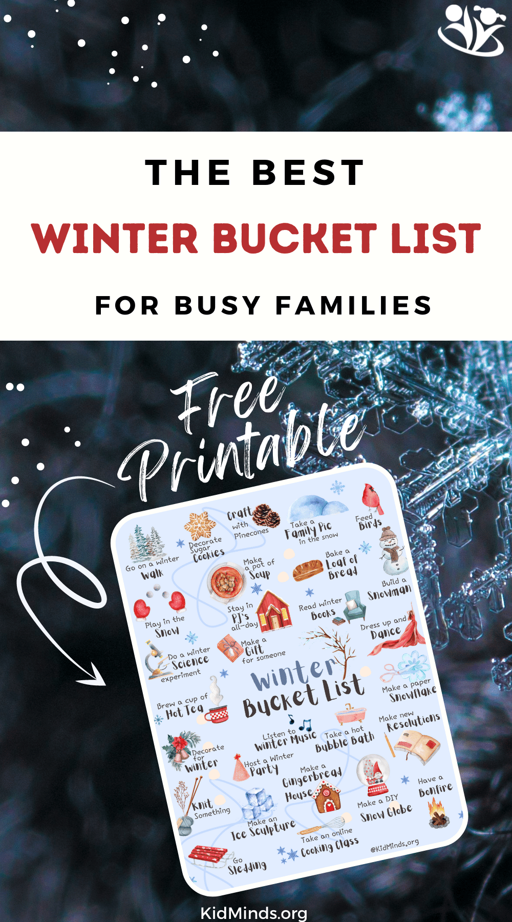 The Best Winter Fun Bucket List for You (Free PDF) | KidMinds