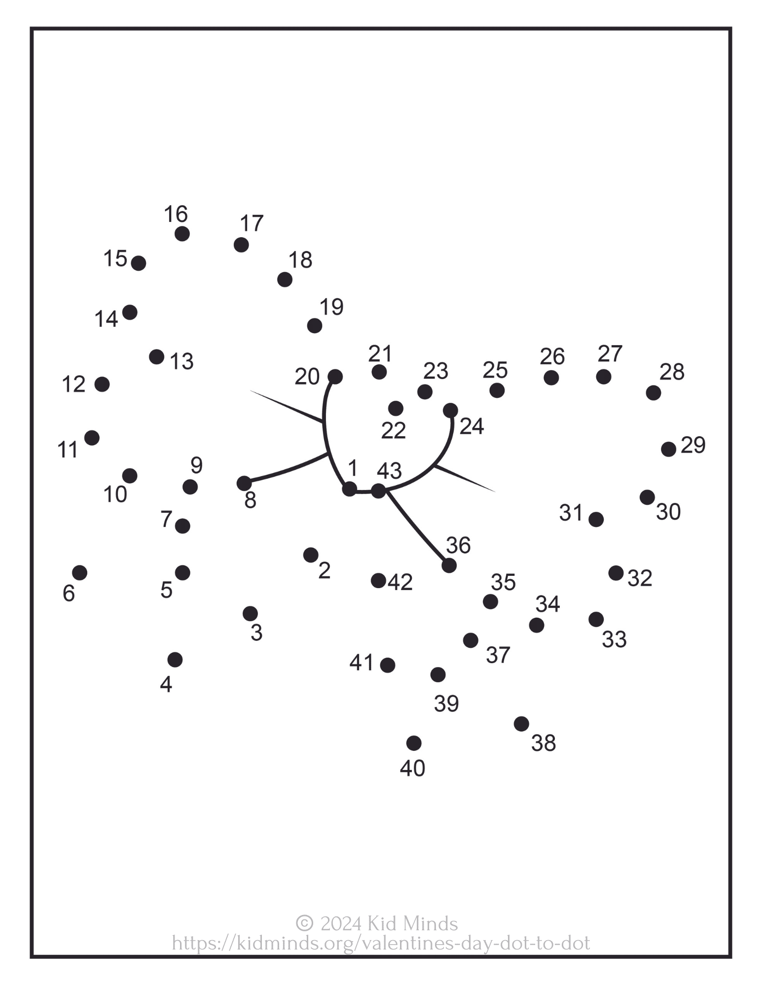 The Best Valentine’s Day Connect-the-Dot (Free) | KidMinds