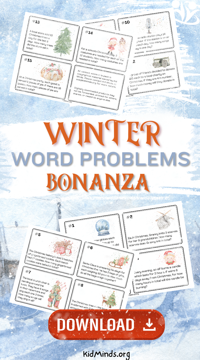 Winter Word Problems Bonanza (The Best Free PDF) | KidMinds