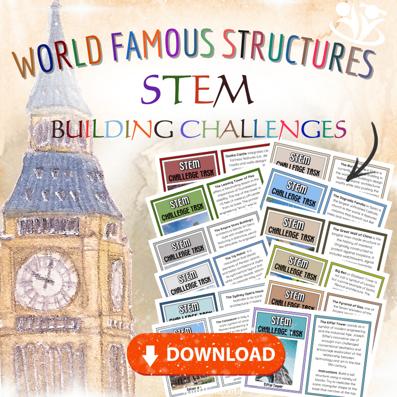 Famous World Structures STEM Challenges (Free) | KidMinds