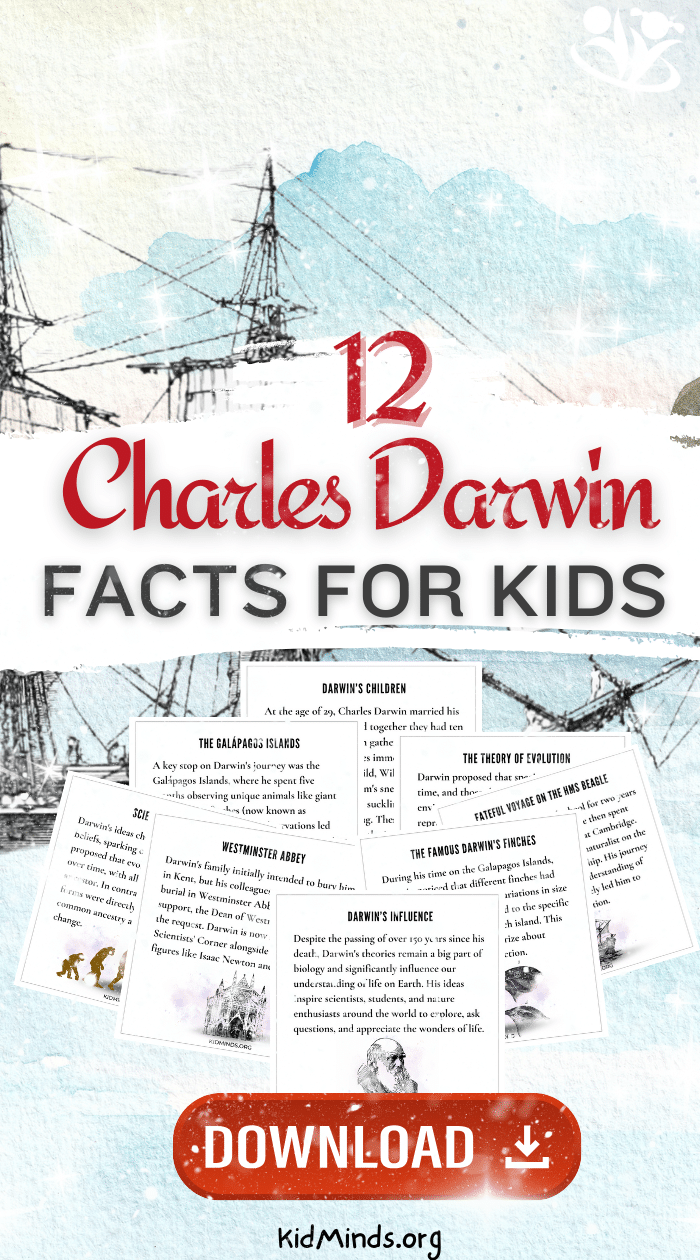 The Best Charles Darwin Facts for Kids (Free PDF) | KidMinds