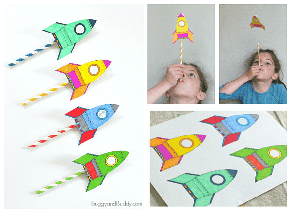 Straw rockets for kids for when you are tired | KidMinds