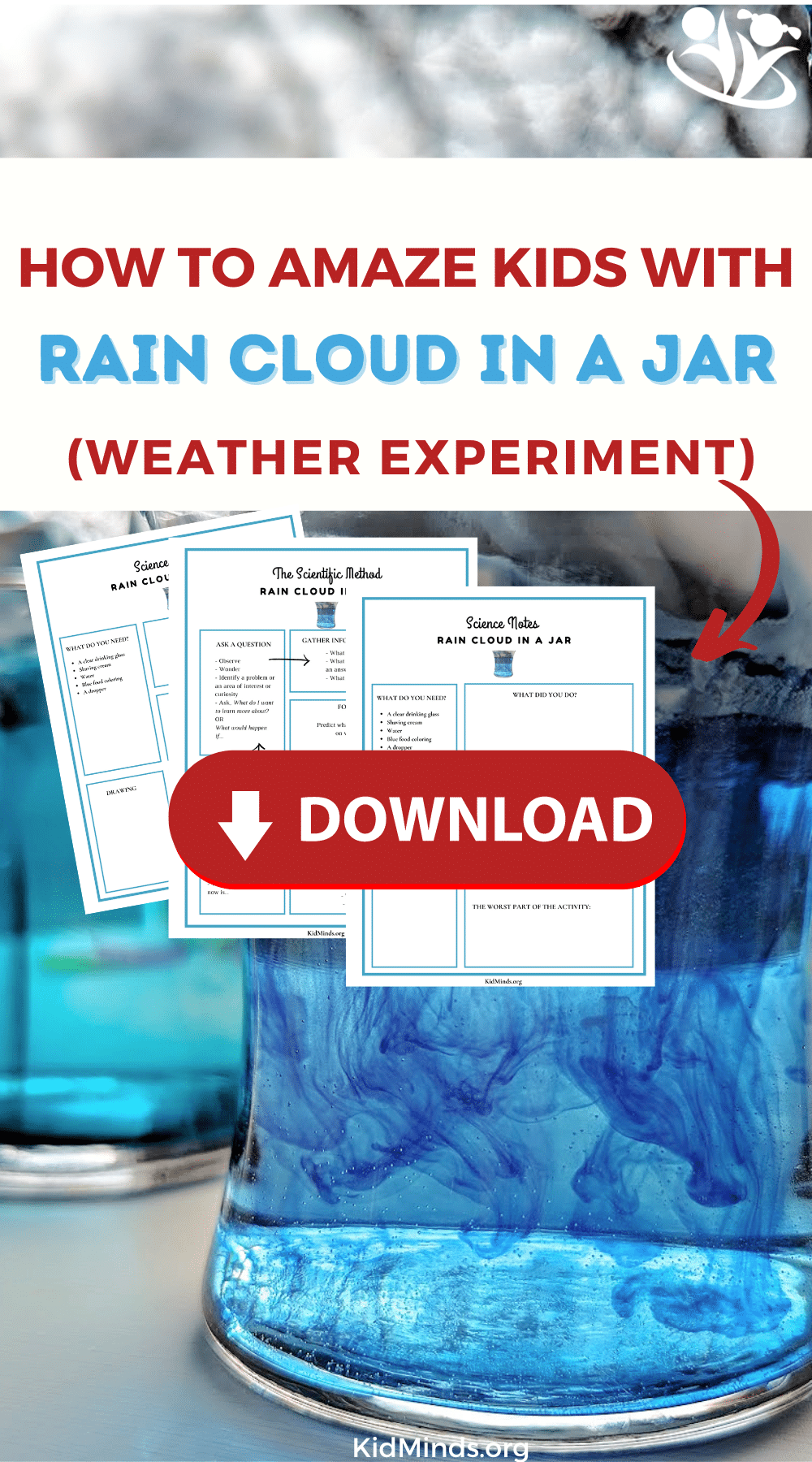 How to Make a Rain Cloud in a Jar (+ Printables) | KidMinds