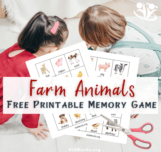 The Best Farm Animals Memory Game for Kids (Free) | KidMinds