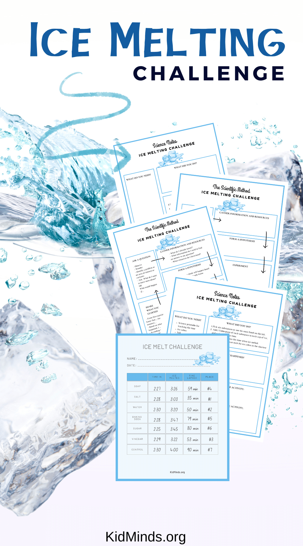 How to Make Ice Cubes Melt Faster (+ Printables) | KidMinds