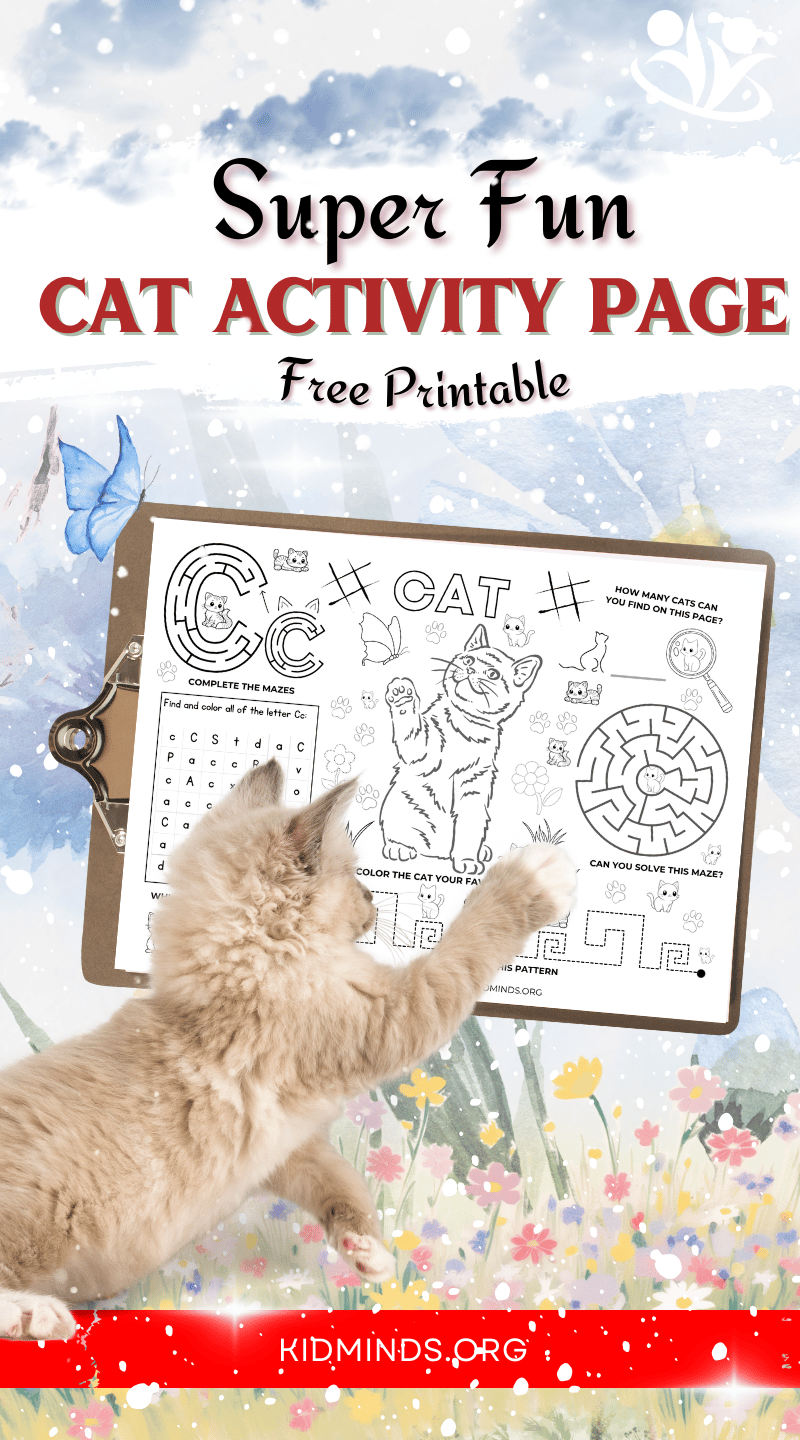 The Best & Most Fun Cat Activity Page (Free PDF) | KidMinds