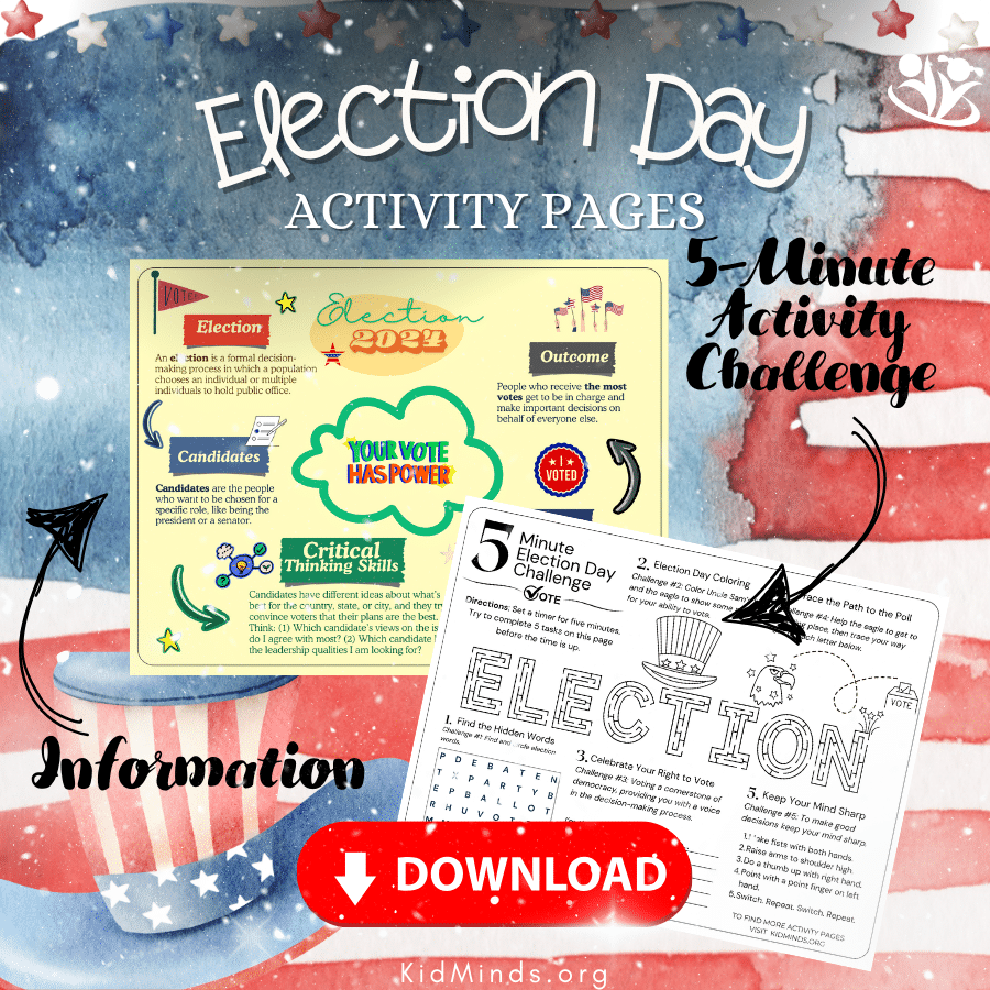 The Best Election Day Info and Activity Challenge | KidMinds