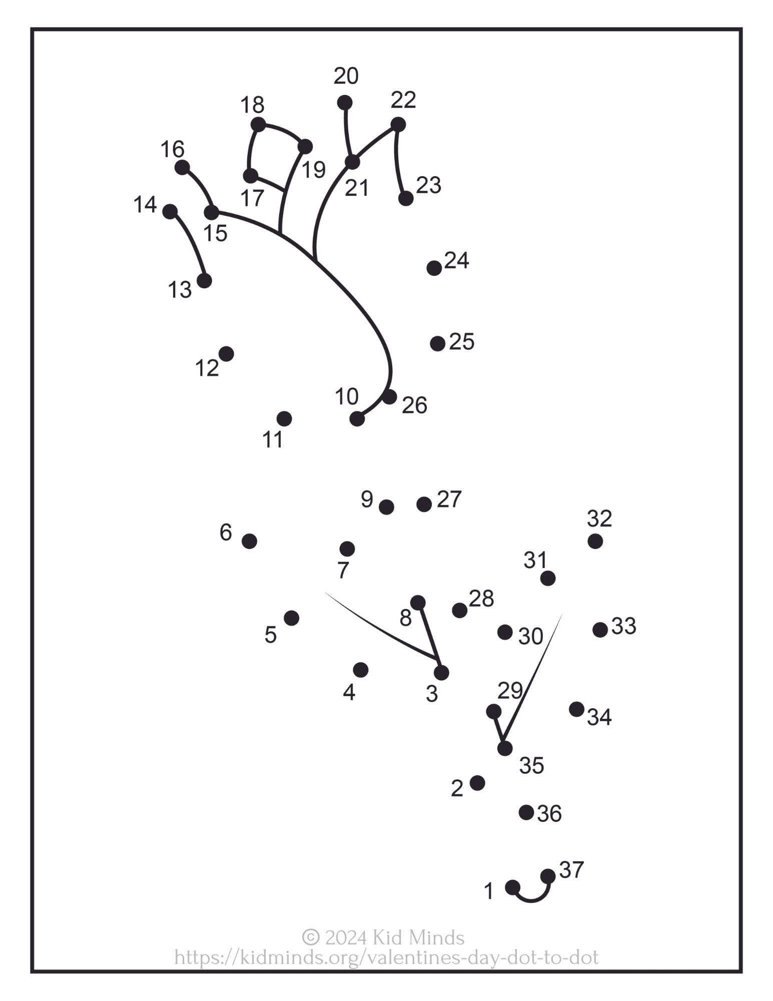 The Best Valentine’s Day Connect-the-Dot (Free PDF) | KidMinds