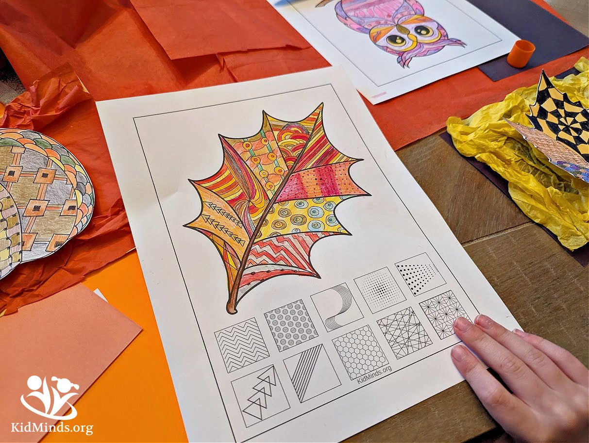 The Best Fall Zentangle Patterns (Free PDF) | KidMinds
