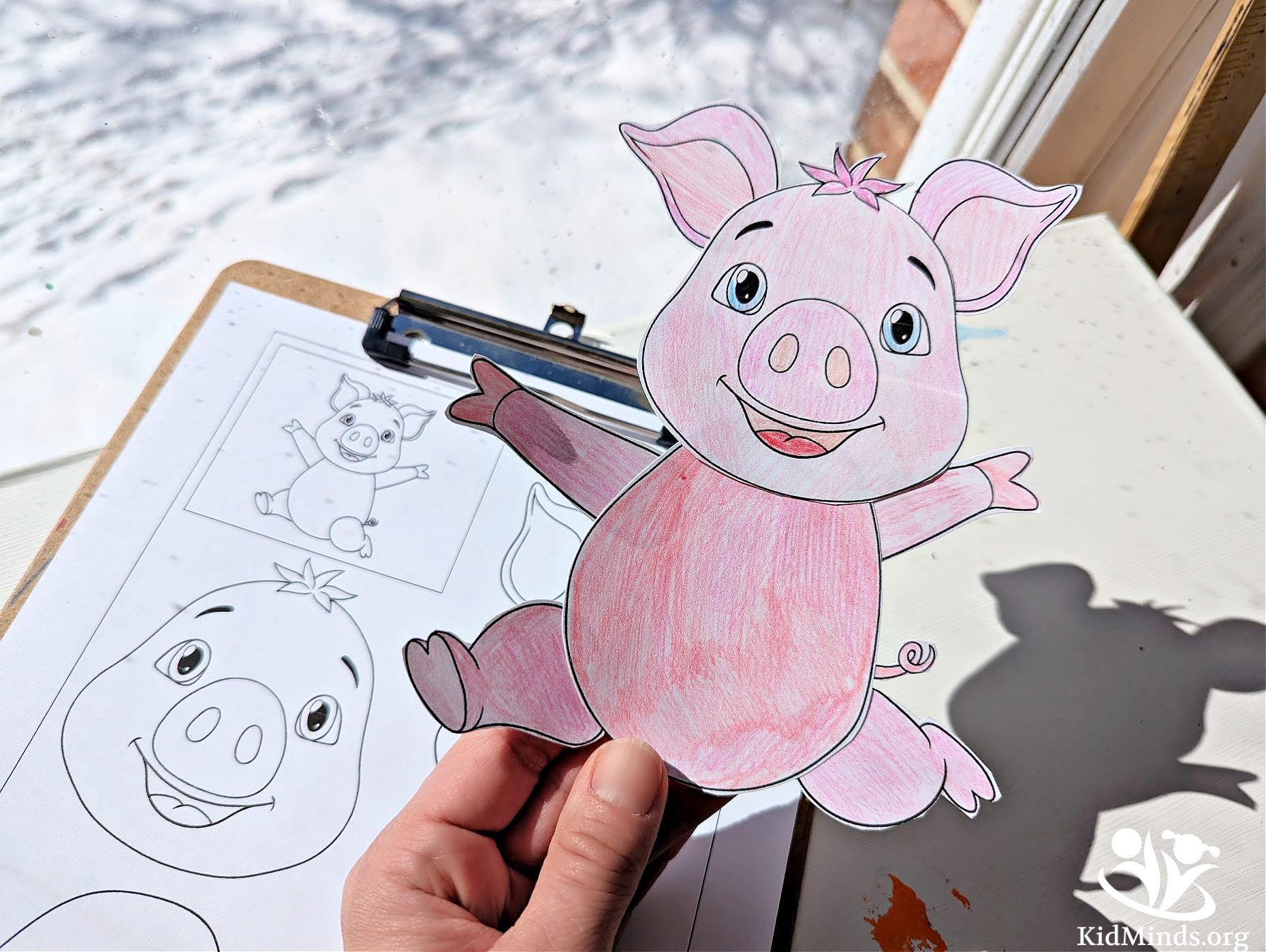 The Best Cut-and-Paste Happy Pig Craft (Free PDF) | KidMinds