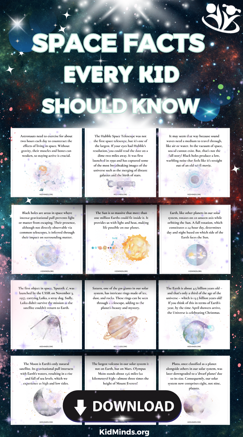 The Best Space Facts For Kids Free PDF KidMinds