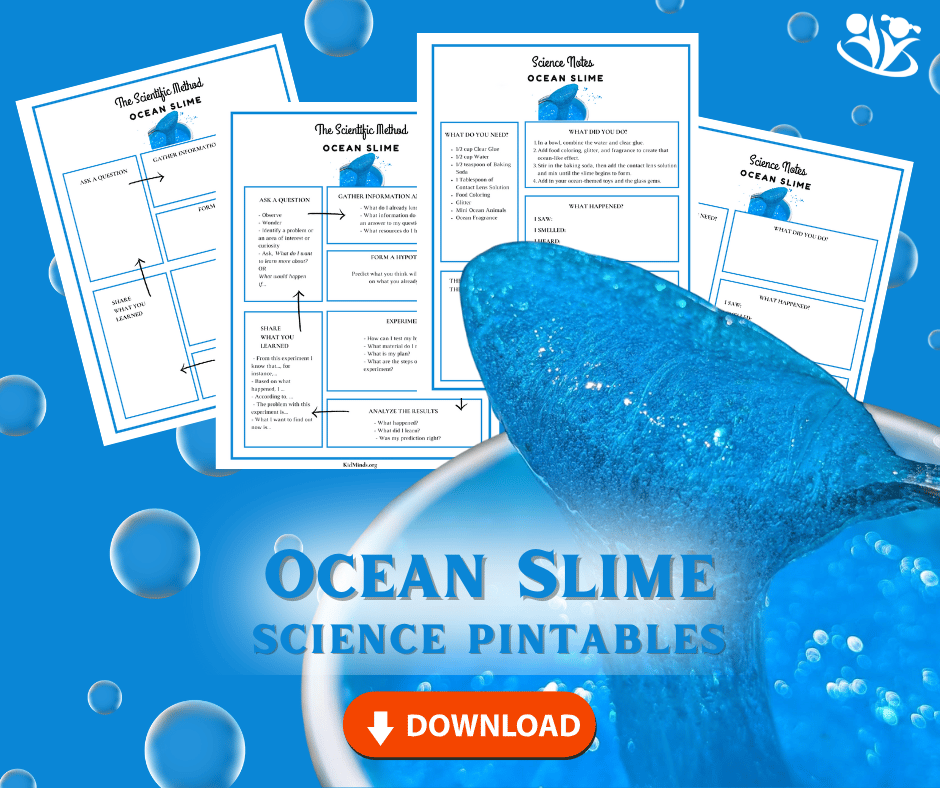 How to Make Ocean Slime for Kids (Free PDF) | KidMinds