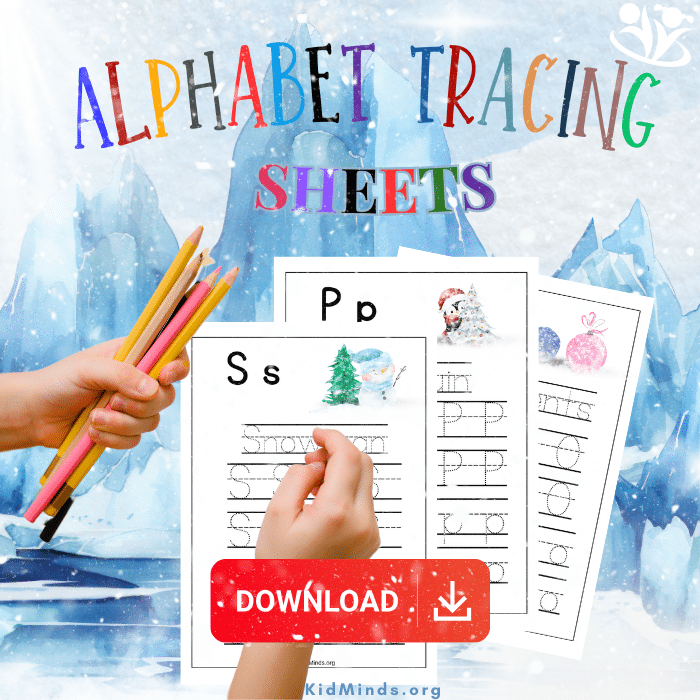 The Best Winter Alphabet Tracing Sheets (Free PDF) | KidMinds