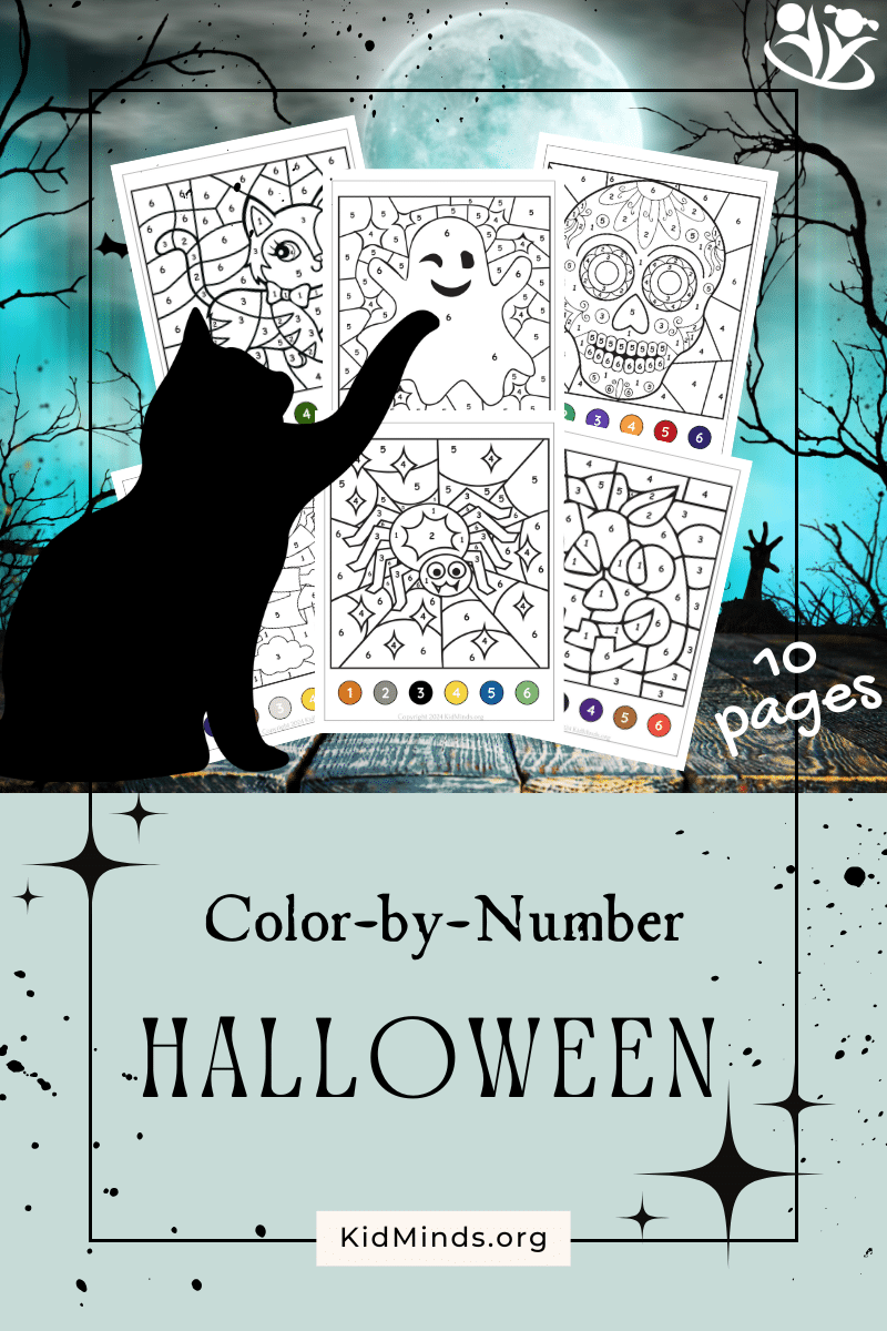 The Best Halloween Color-by-Number (Free Printable) | KidMinds