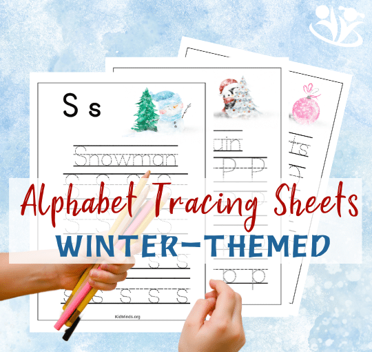 The Best Winter Alphabet Tracing Sheets (Free PDF) | KidMinds