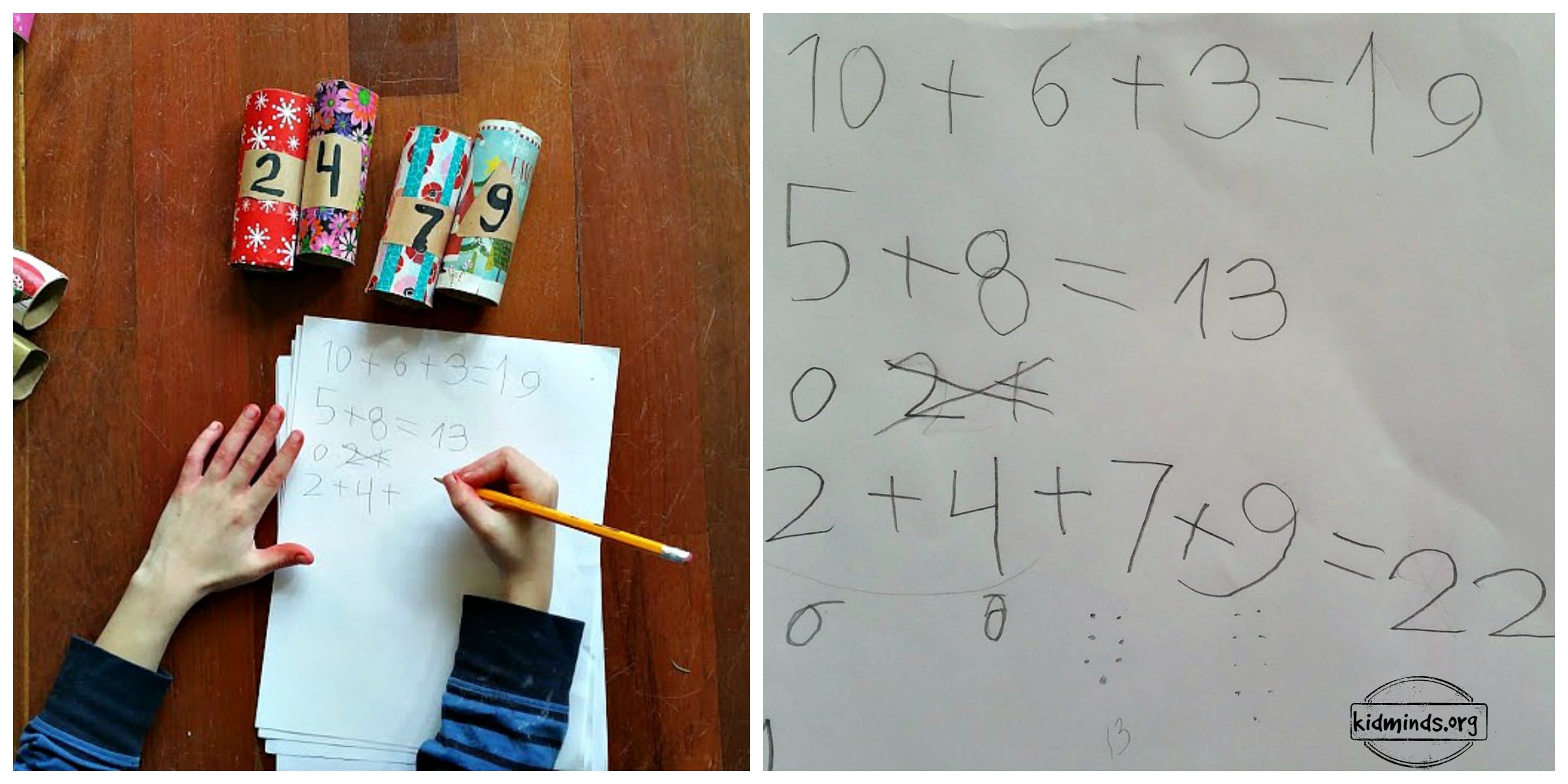 Toilet Paper Roll Bowling, Stacking and Math Practice | KidMinds