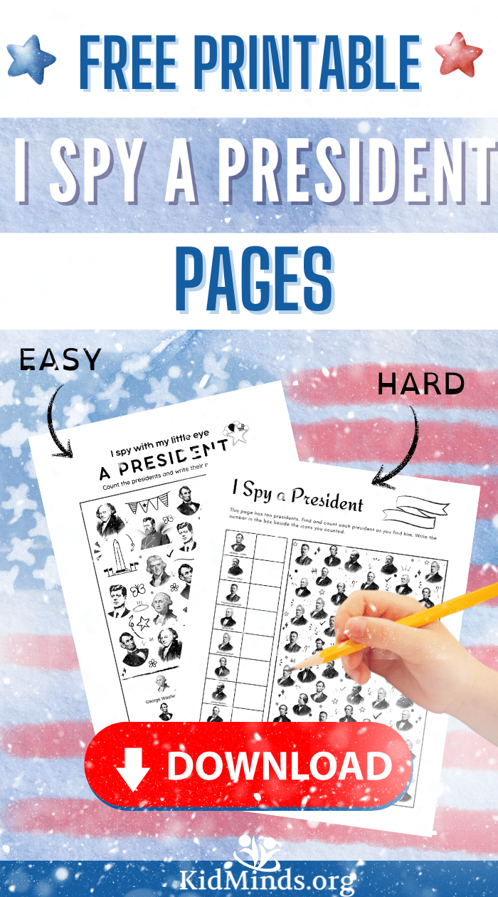 The Best I Spy a President Pages (Free PDF) | KidMinds