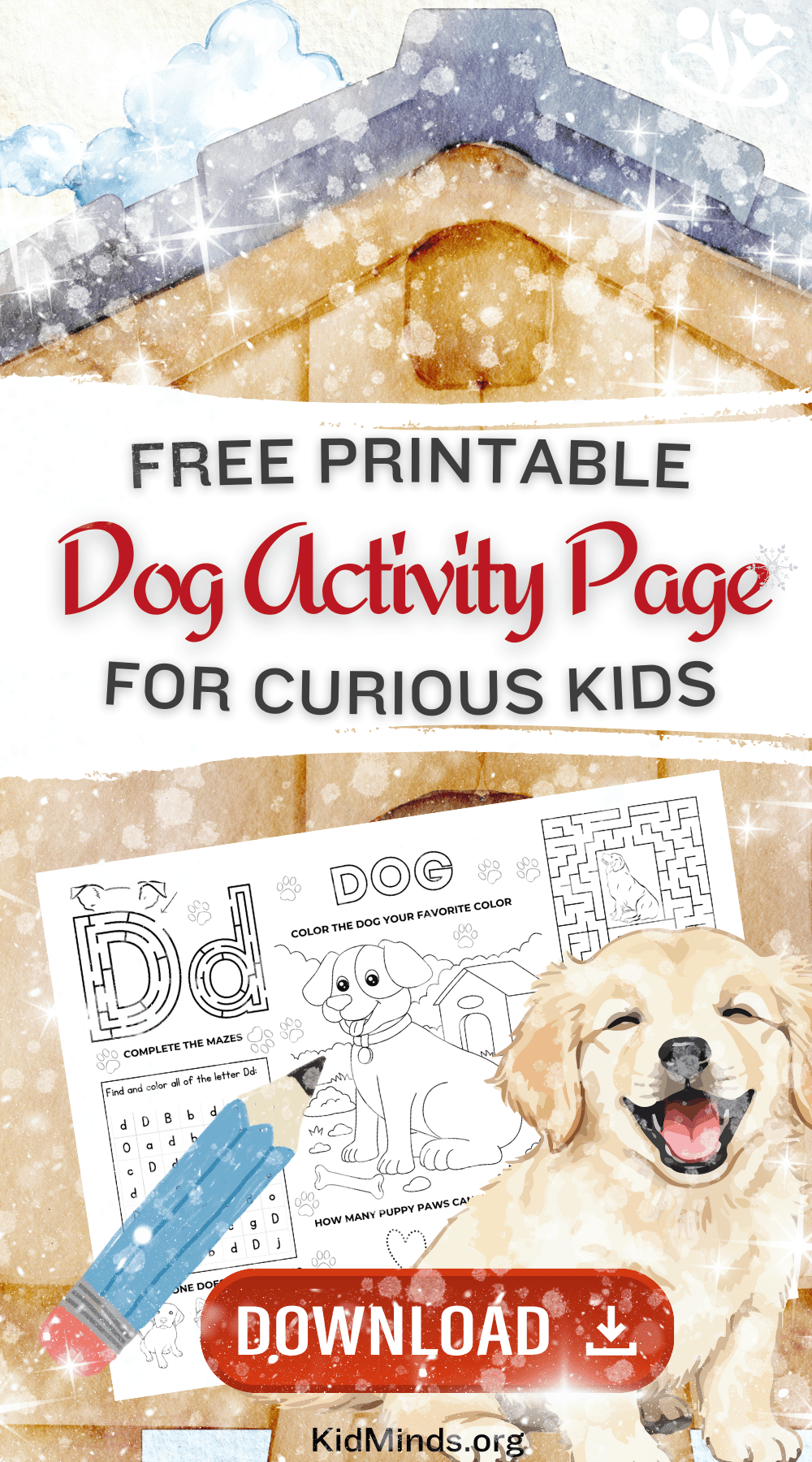 The Best and Cutest Dog Activity Page (Free) | KidMinds