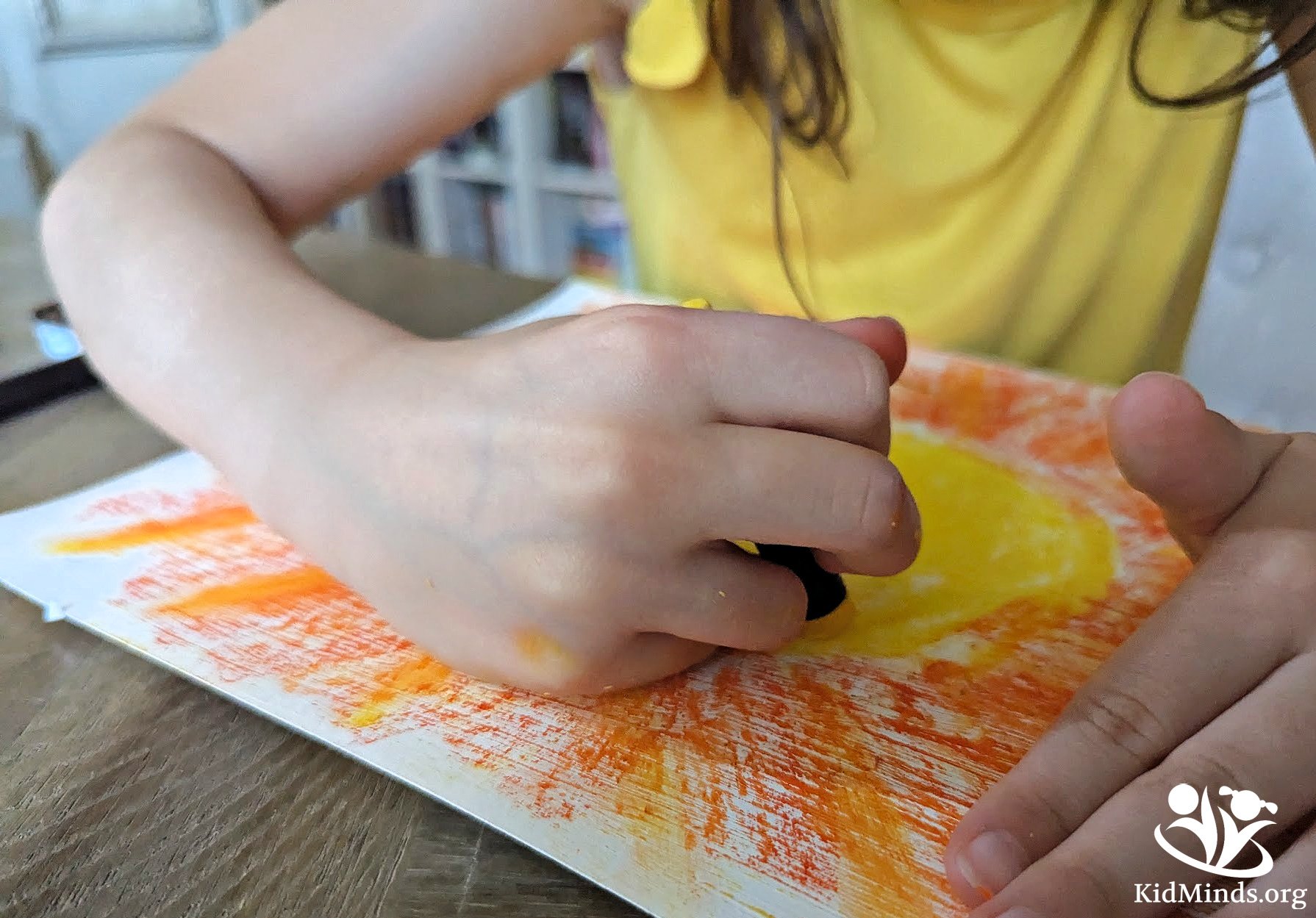 The Best & Most Fun Smudge Sun Art (Free PDF) | KidMinds
