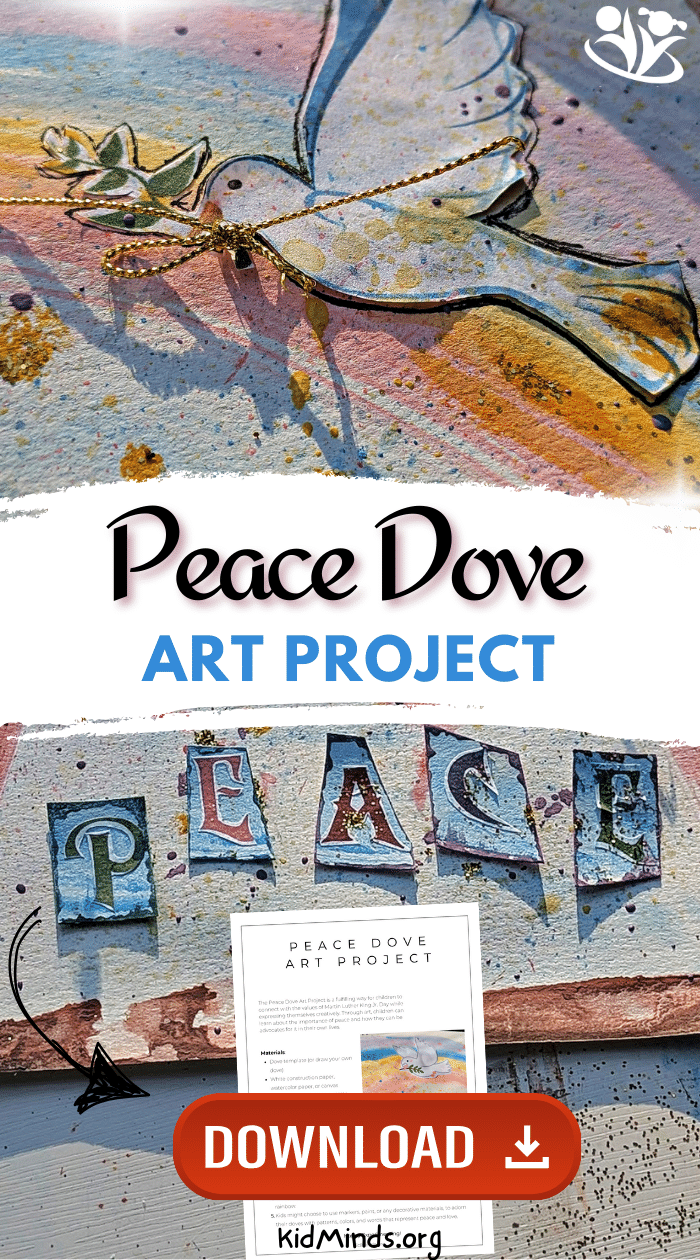 How to Make Peace Dove Art Project (Free PDF) | KidMinds